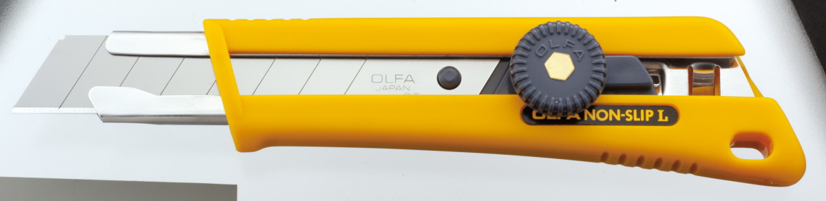 Cutter antidérapant OLFA NOL-1 | 18 mm | 1 cutter + lames de rechange