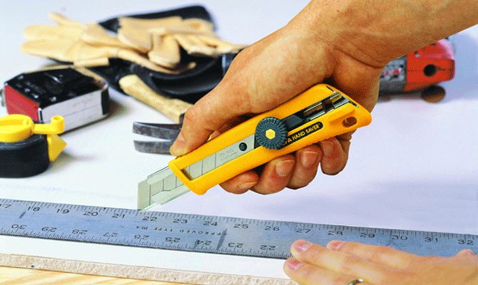 Cutter antidérapant OLFA NOL-1 | 18 mm | 1 cutter + lames de rechange